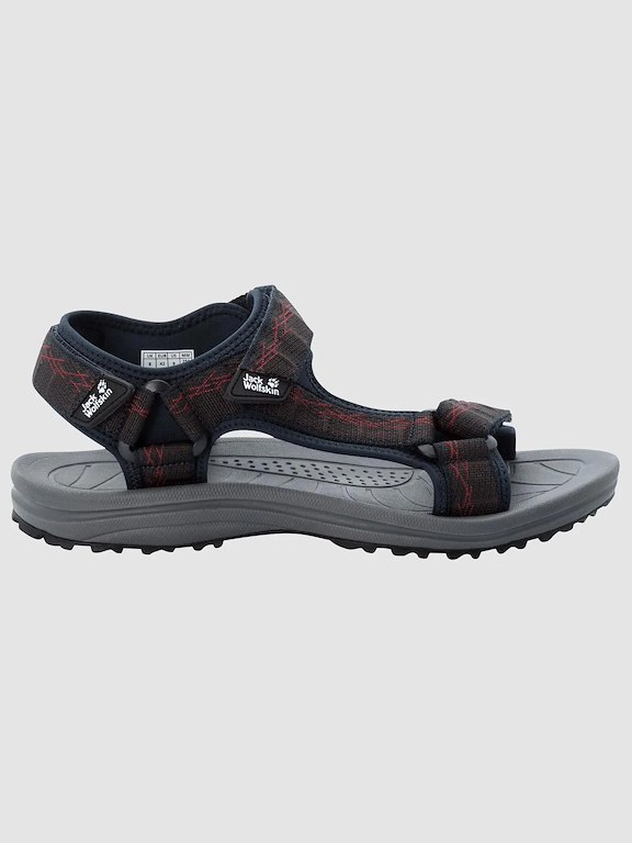 JACK WOLFSKIN WAVE BREAKER M Sandals muške teget-crvene