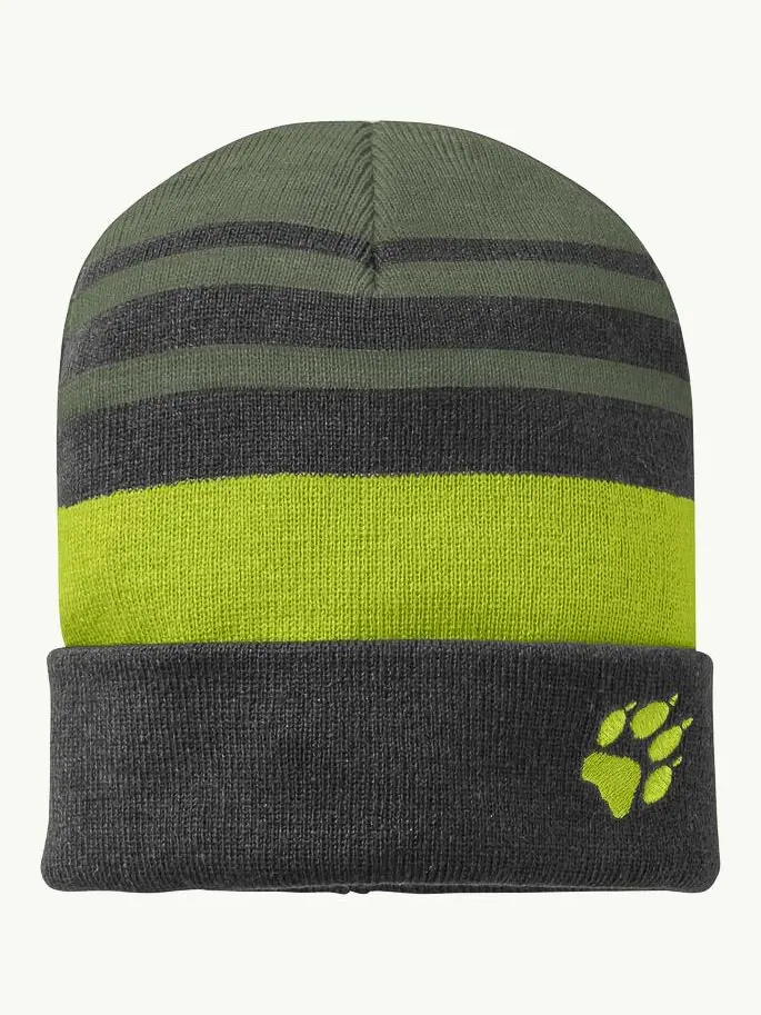 JACK WOLFSKIN Dečija kapa STRIPY KNIT K Cap dečije zelena