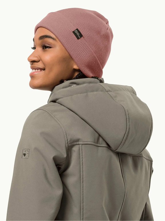 JACK WOLFSKIN RIB Kapa unisex roze