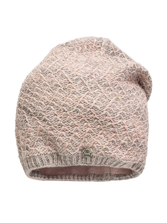 BRILLE Ženska kapa Women's beanie roze