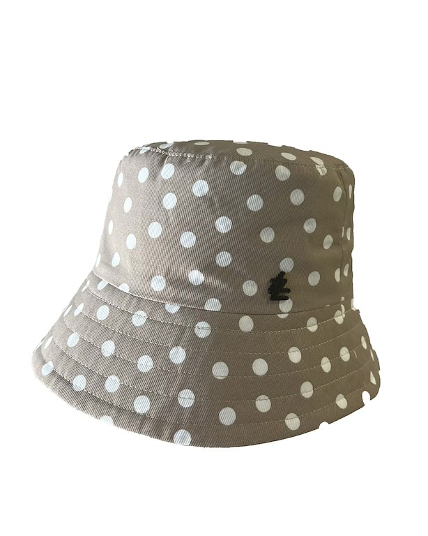 LA ZAR HATS Bucket hat šešir sa belim tufnicama