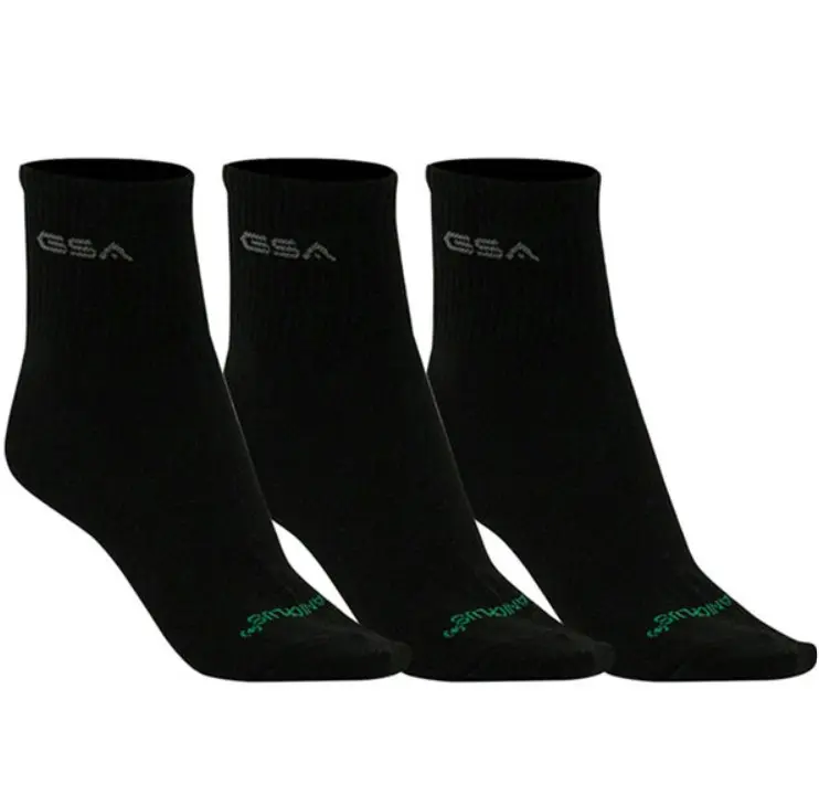 GSA Ženske čarape 500 Quarter Ultralight 3/1 crne