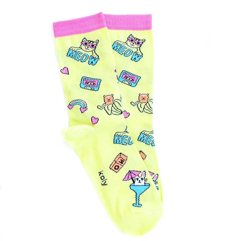 KOLY SOCKS Čarape sa mačkama