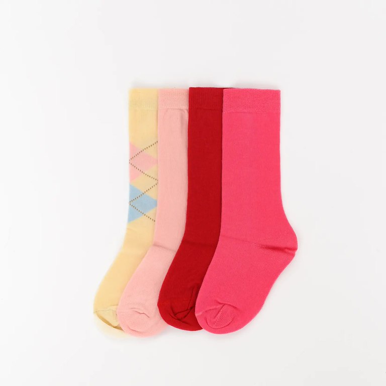 BOX SOCKS Čarape za bebe 4/1 roze