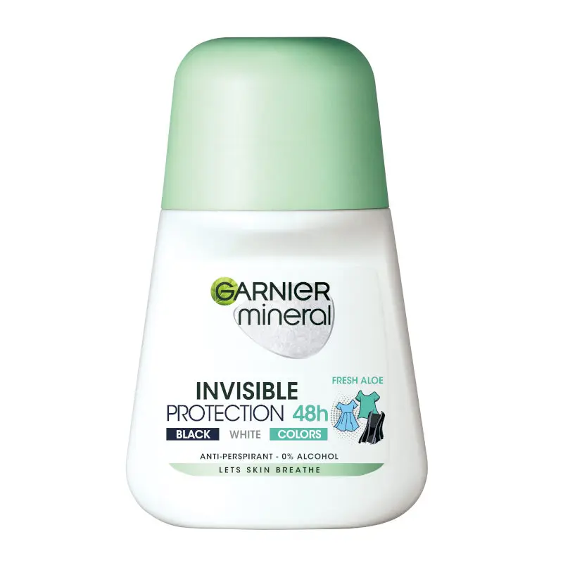 GARNIER Mineral Deo Ženski Roll-on Invisible Black, White & Colors Fresh 50 ml