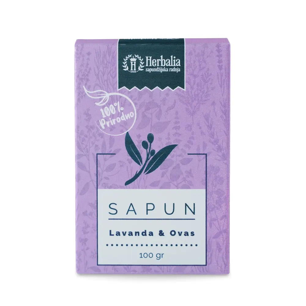 HERBALIA Prirodni sapun Lavanda i ovas 100g