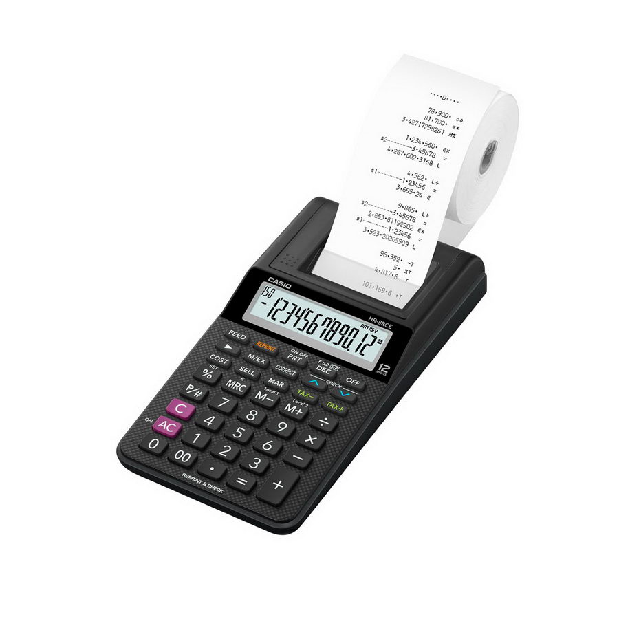 Kalkulator Casio sa trakom HR 8 RCE