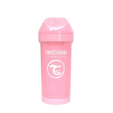 Twistshake decija boca 360ml 12m Pastel Pink