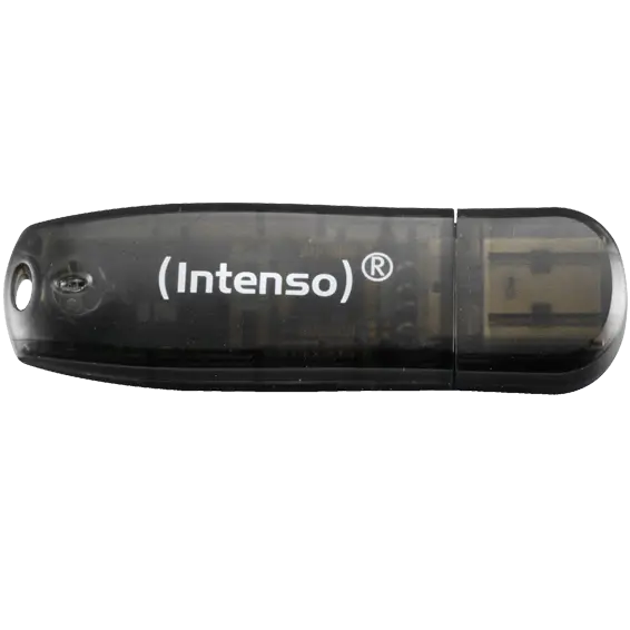 INTENSO USB Flash drive 16GB Hi-Speed USB 2.0 Rainbow Line crni