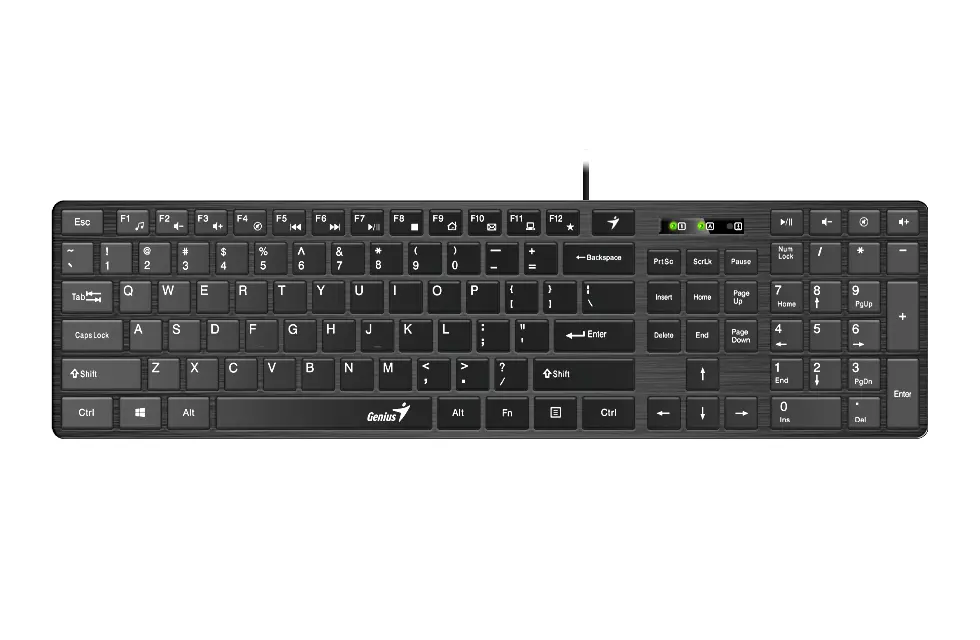 GENIUS SlimStar 126 USB YU crna tastatura