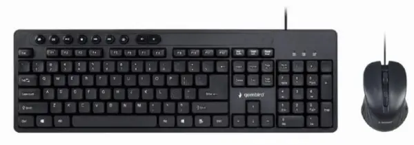 GEMBIRD Multimedia set miš + tastatura US layout KBS-UM-04 crni