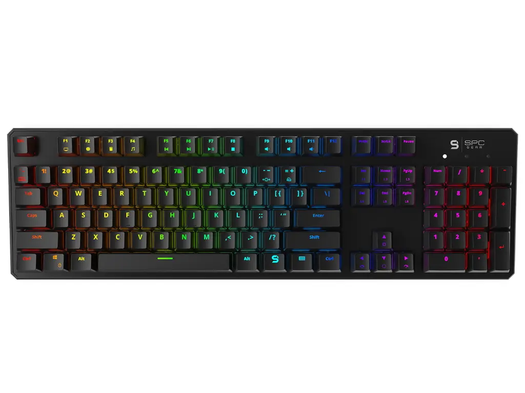 SILENTIUM Tastatura GK540 Magna Kailh Red RGB crna