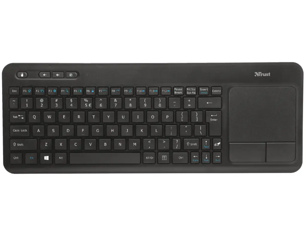 TRUST Bežična tastatura touchpad/smart TV crna