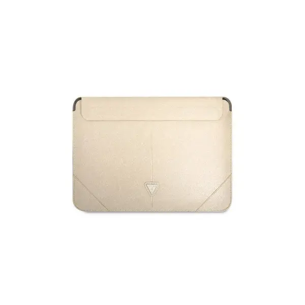 GUESS navlaka za laptop od 16” Beige Saffiano Triangle