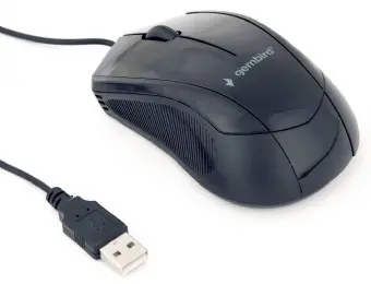 Gembird miš Za levoruke i desnoruke USB tipa A Optički 1000 DPI