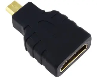 FAST ASIA Adapter Micro HDMI (M) HDMI (F) crni
