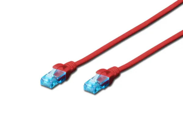 DIGITUS Kabl za povezivanje DK-1512-100/R 5e U/UTP CCA 10m crveni