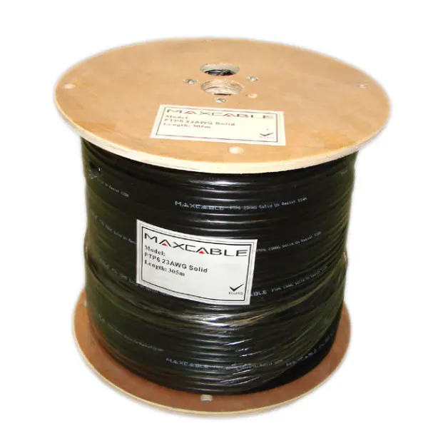 MAXCABLE Kabl FTP cat. 6, CU, UV crni