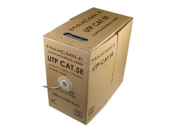 MAXCABLE Kabl UTP, cat. 5e, 305m beli