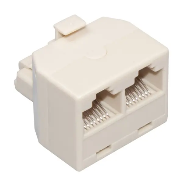 TUYA Adapter 8P8C 1x socket/2x priključak beli