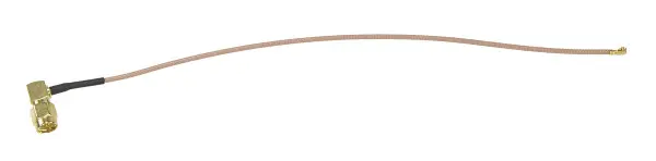 PIGTAIL Ugaoni kabl U.FL-SMA/m RG-178 (20cm) zlatni