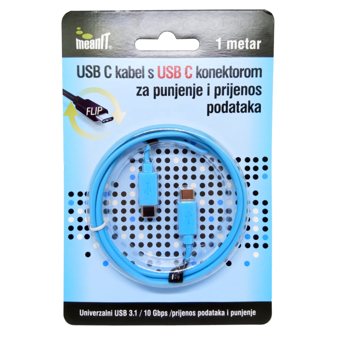 MEANIT USB kabl za smartphone USB C/USB C 1m