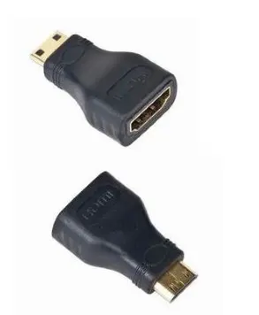 Gembird menjač pola kabla mini-HDMI Crno