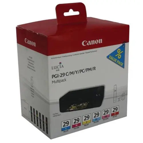 CANON Paket od 6 rezervoara sa mastilom PGI-29C MY/PC/MP/R MULTI (4873B005AA) višebojni