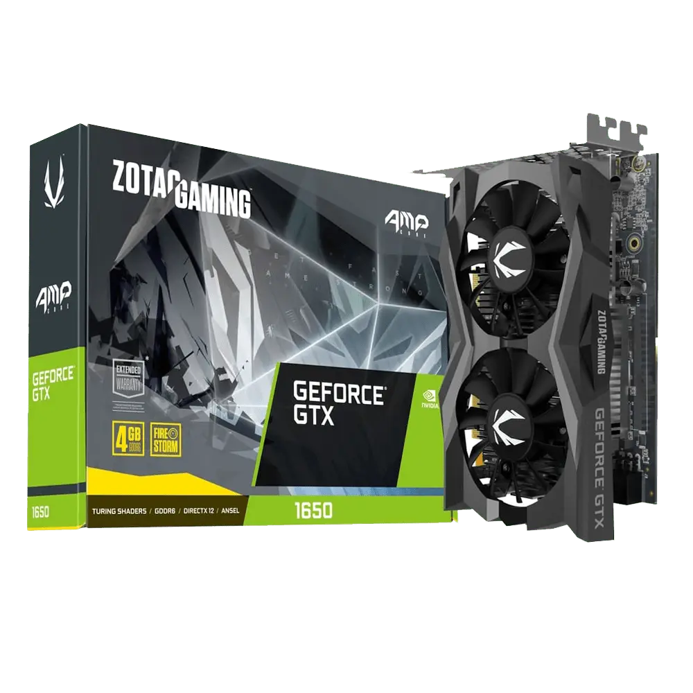 ZOTAC Grafička kartica GeForce GTX 1650 Gaming AMP Core 4 GB GDDR6/HDMI/DP/DVI-D/128 bit