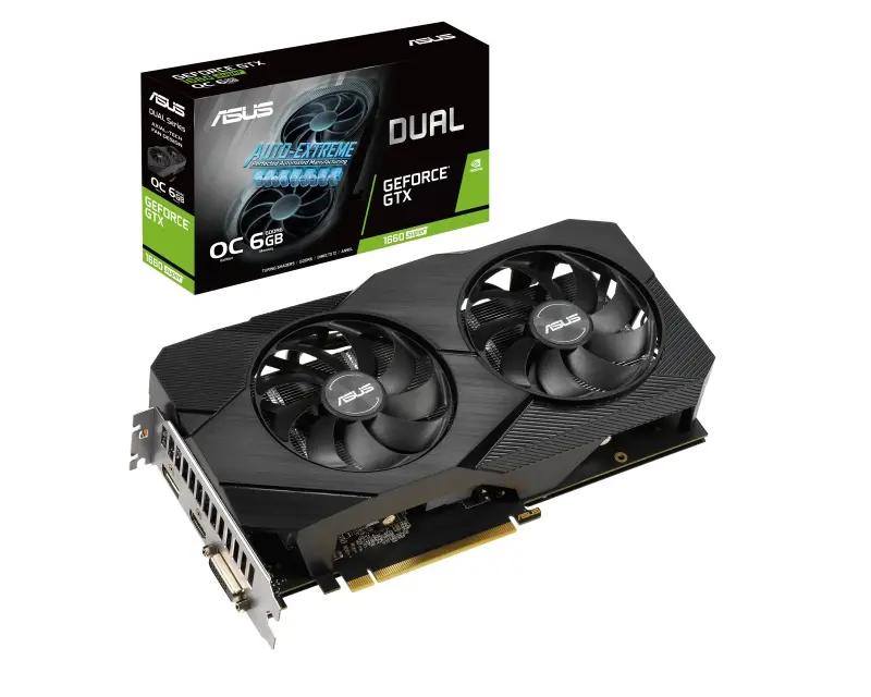 ASUS Grafička kartica nVidia GeForce GTX 1660 SUPER 6GB 192bit DUAL-GTX1660S-O6G-EVO crna