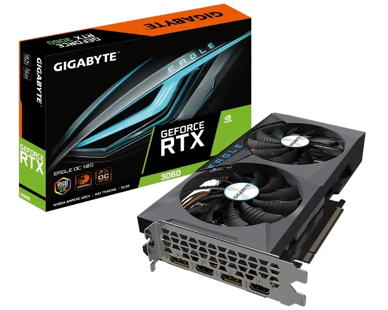 GIGABYTE Grafička karta nVidia GeForce RTX 3060 EAGLE OC 12GB 192bit GV-N3060EAGLE OC-12GD rev 2.0 LHR