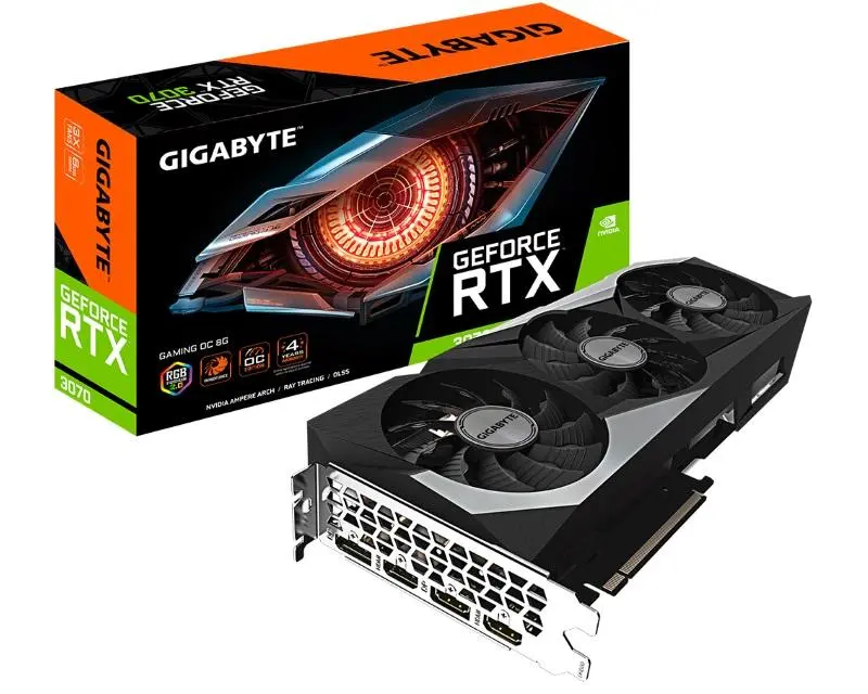 GIGABYTE Grafička karta nVidia GeForce RTX 3070 GAMING 8GB 256bit GV-N3070GAMING OC-8GD rev 2.0 LHR