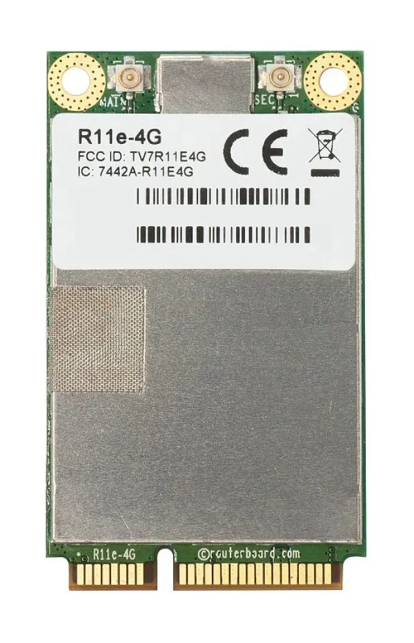 MIKROTIK PCle kartica RouterBOARD R11e-4G Cat. 4 150Mb/s/50Mb zelena