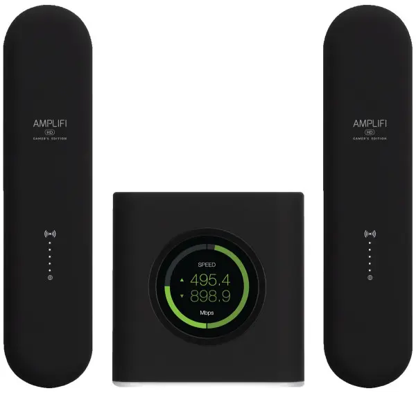 UBIQUITI Kućni WiFi sistem AmpliFi Gejming (Ruter + 2x Mesh Point) crni