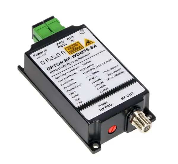 OPTON FTTH CATV Aktivni optički prijemnik 1550nm WDM