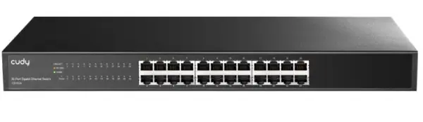 CUDY Switch gigabitni prekidač sa 24 porta GS1024 24-Port 10/100/1000M RJ45 (alt. Teg1024d, PFS3024-24)