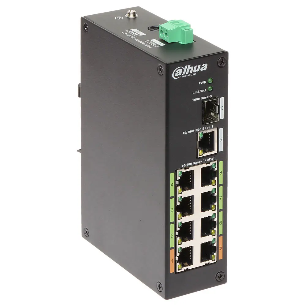 DAHUA Switch ePoE 8-portni industrijski LR2110-8ET-120