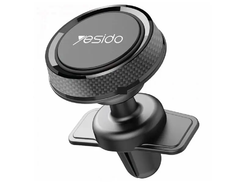 YESIDO Držač za mobilni telefon za ventilaciju sa magnetom (C61) crni