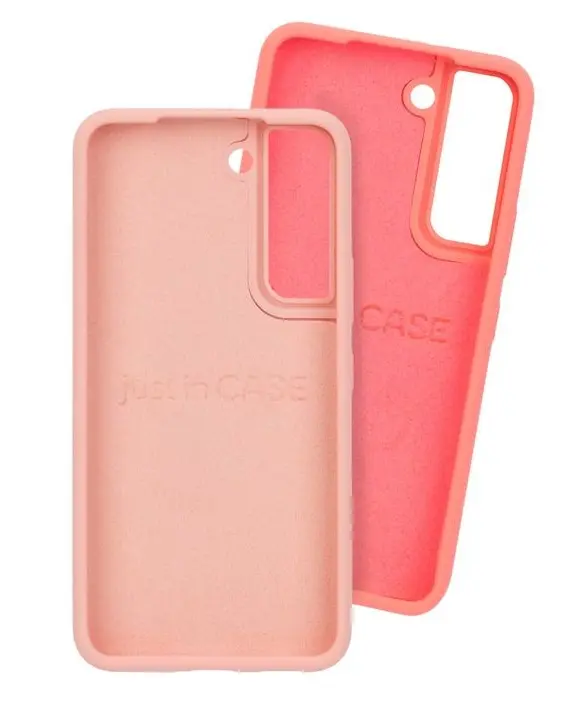 JUST IN CASE Set dve maske za telefon Samsung Galaxy S22 roze