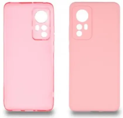 JUST IN CASE Set dve maske za telefon Xiaomi 12 Extra case MIX PLUS roze i svetloroze