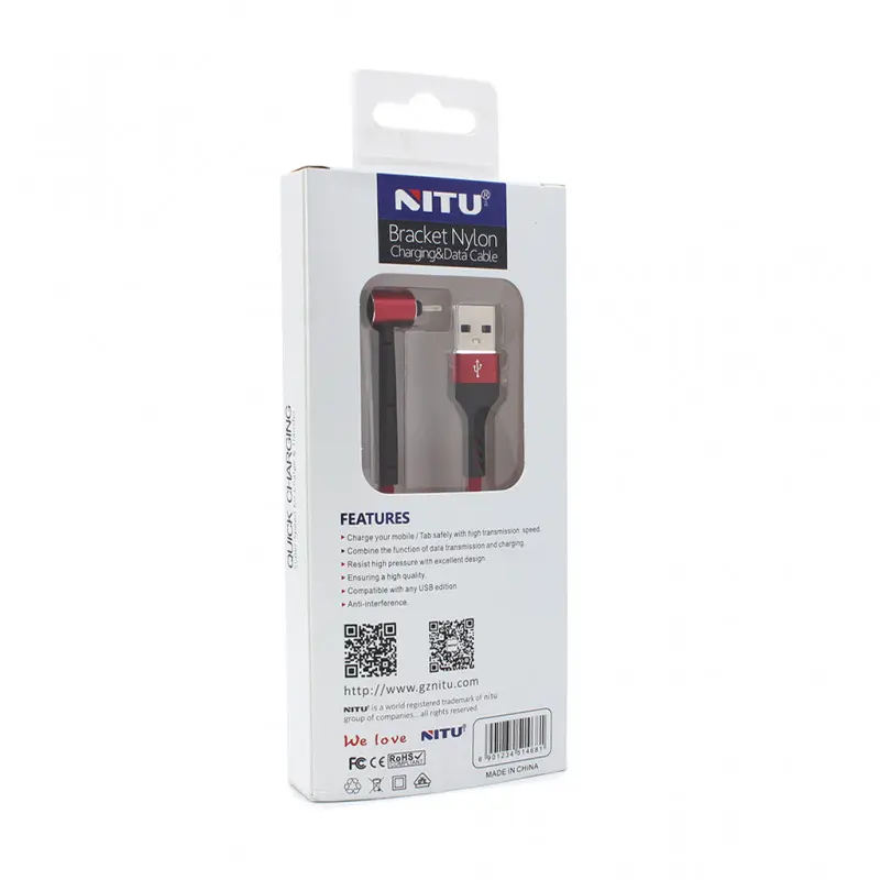 NITU Data kabl UC043 iPhone lightning 1m crveni