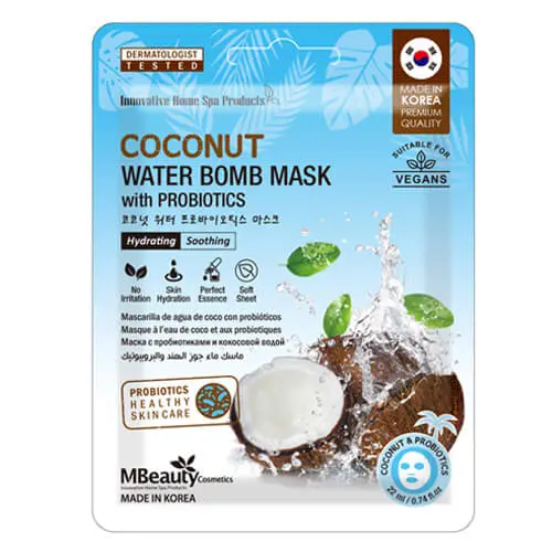 MBEAUTY Maska za lice Coconut Water Bomb 22ml