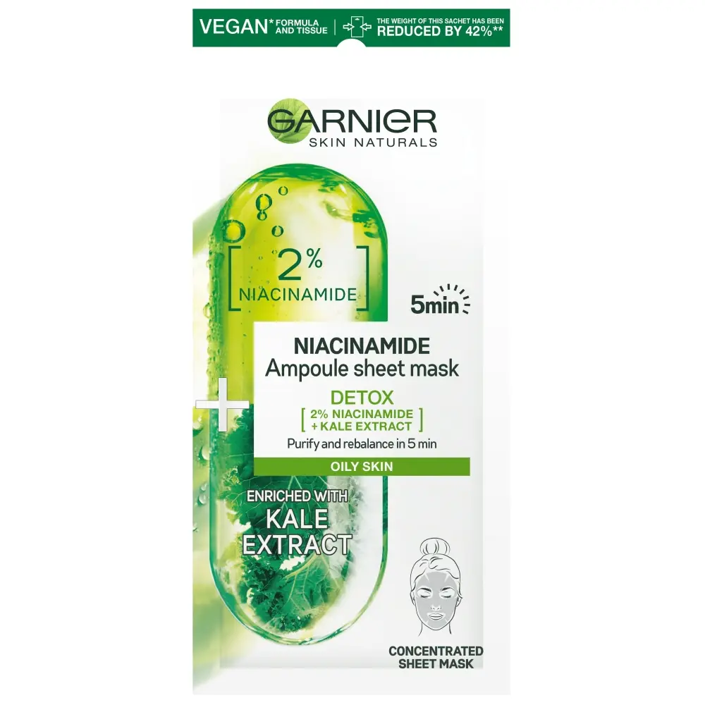 GARNIER Maska za masnu kožu lica 15g Skin Naturals