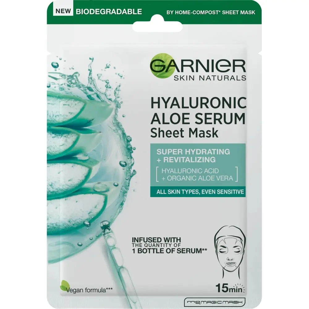 GARNIER Maska za lice Skin Natural Hyaluronic Aloe 28g