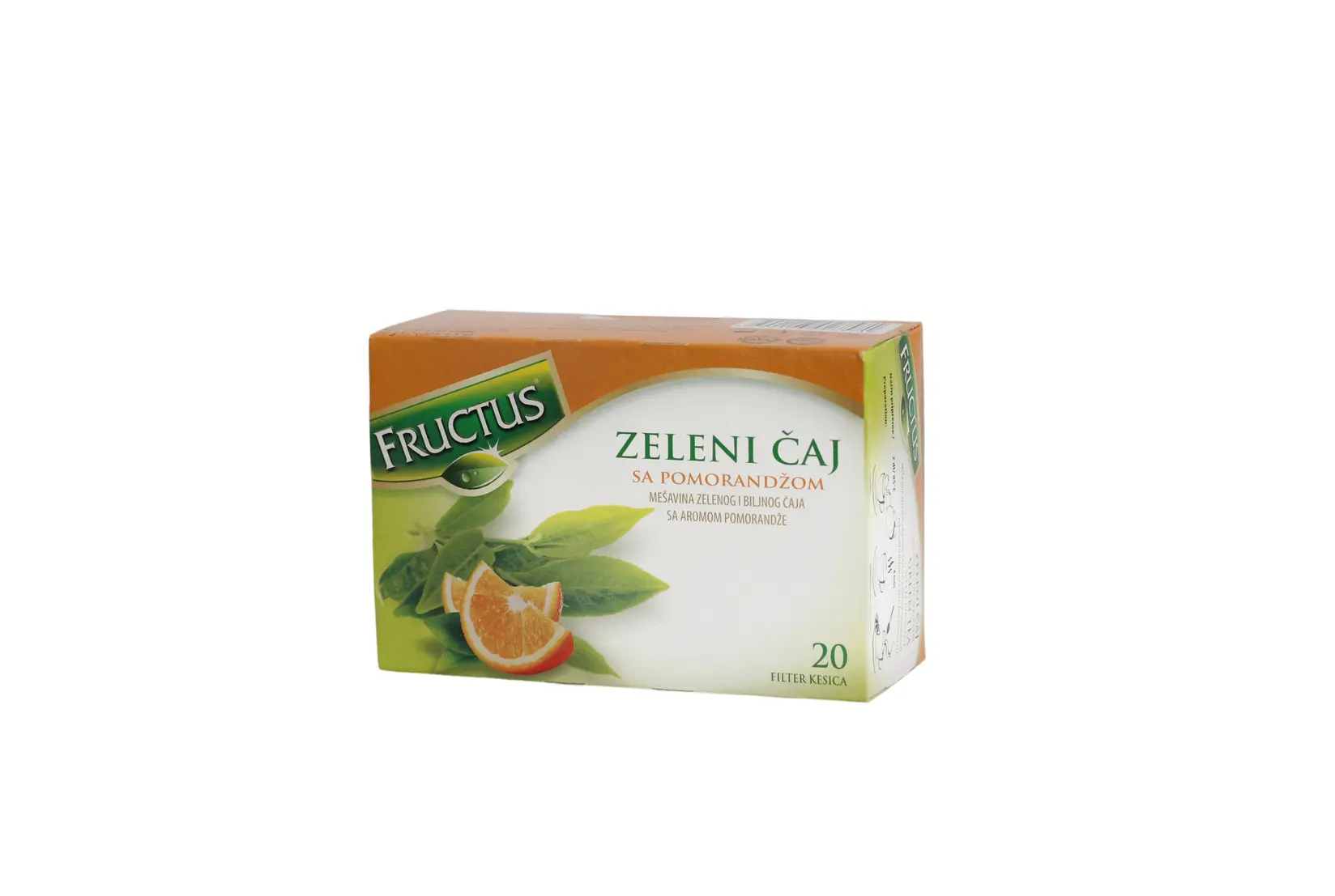 FRUCTUS Zeleni čaj sa narandžom 30g, 20x1.5g