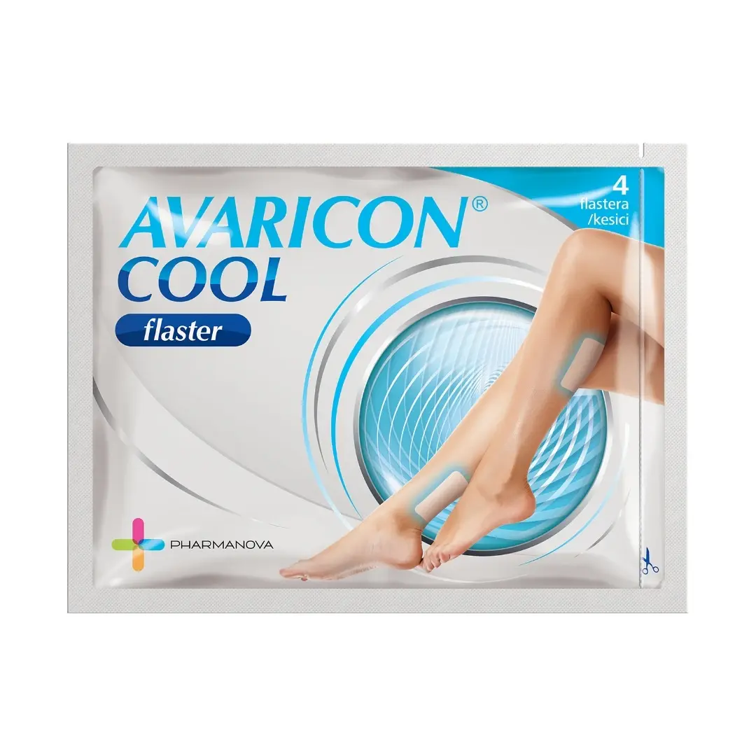 AVARICON® COOL Flasteri za Umorne Noge 4 Flastera