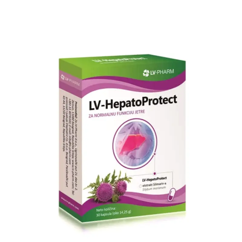 LV-PHARM Kompleks sa silimarinom za regeneraciju jetre LV-HepatoProtect 30 kapsula 112684