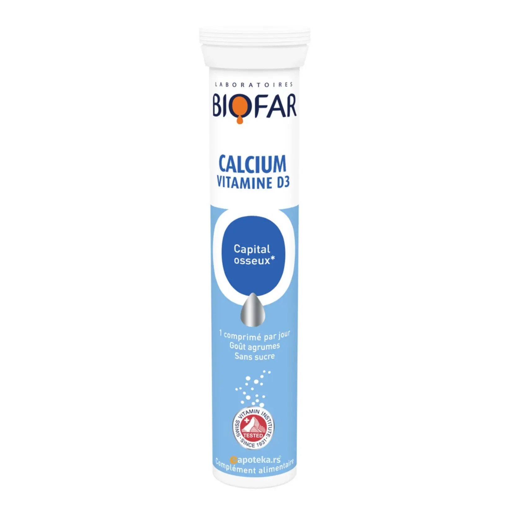 BIOFAR Kalcijum+Vitamin D3, 20 Eff