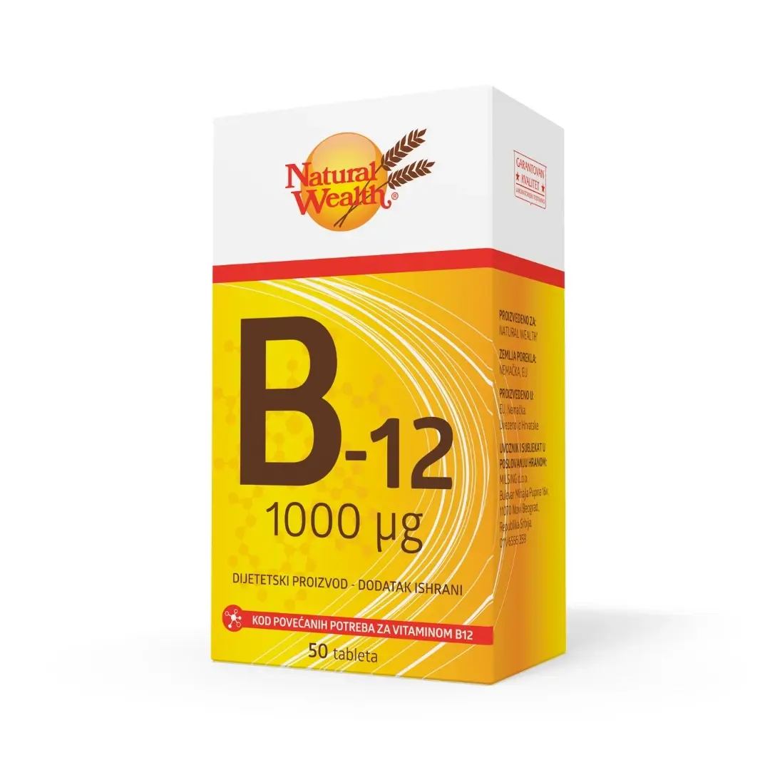 NATURAL WEALTH Vitamin B12 50x1000mcg