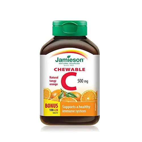 JAMIESON Vitamin C tablete za žvakanje 100+20X500mg